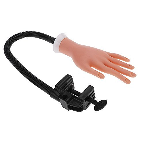 Nail TECH FAKE Training Practice Hand Adjustable Flex Soft Nail Art Mo ...