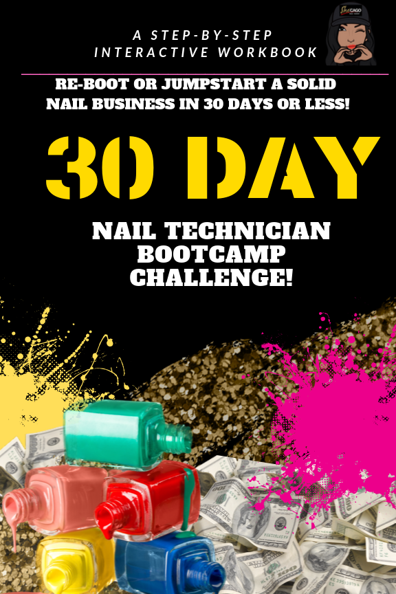 PHYSICAL HARD WORKBOOK "30 DAY NAIL TECH BOOT CAMP CHALLENGE" – SHECAGO ...